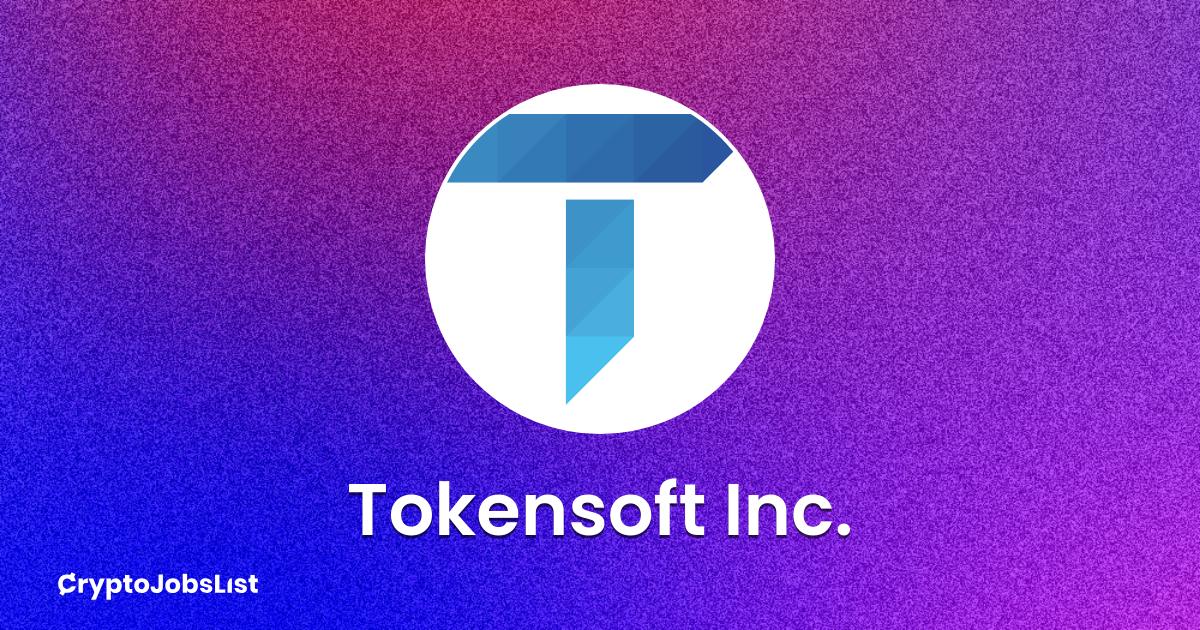 Tokensoft Inc. Jobs. Careers in Web3 | Crypto Jobs List