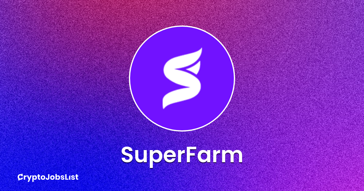 SuperFarm Jobs & Careers. 0 web3 jobs available now. 1 closed jobs ...