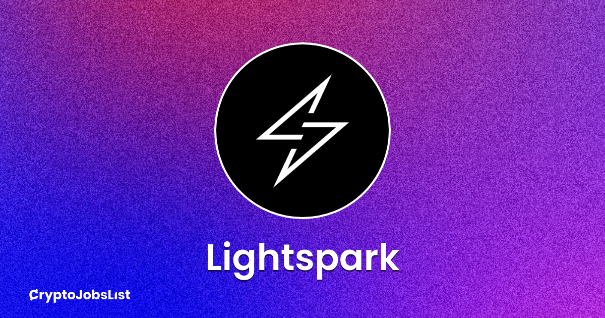 Lightspark Jobs & Careers. 0 web3 jobs available now. 1 closed jobs ...